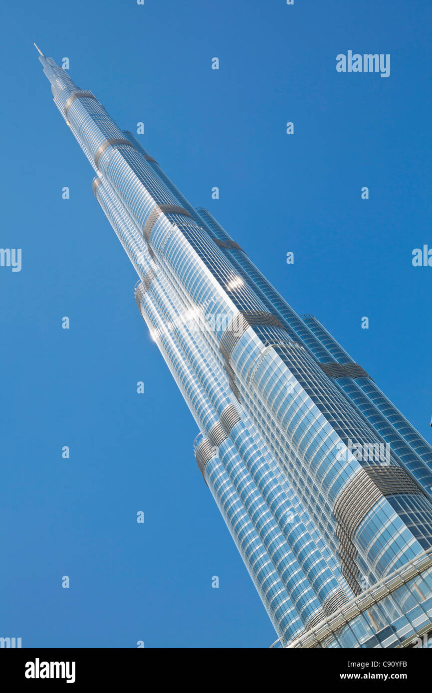 Dubai city skyline Burj Khalifa complex Dubai, United Arab Emirates ...