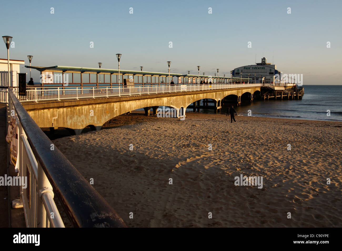Bournemouth Pier at sunset Stock Photo - Alamy