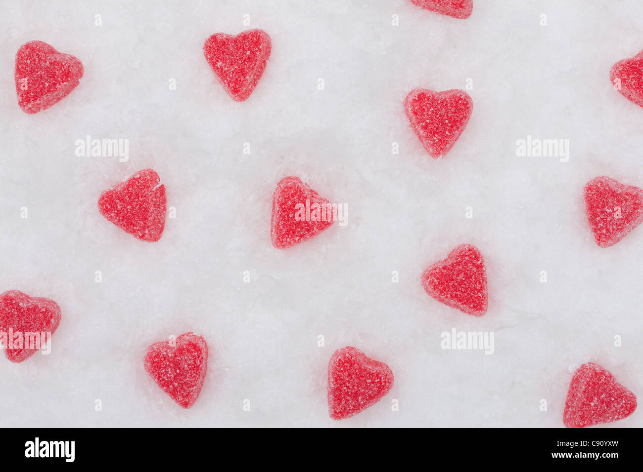 Small heart-shaped candies Stock Photo - Alamy