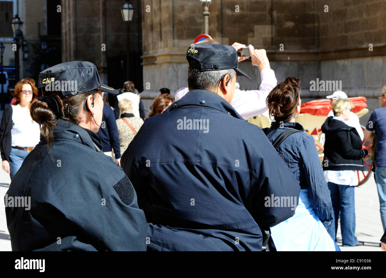 A police presence in Palma, Mallorca Stock Photo - Alamy