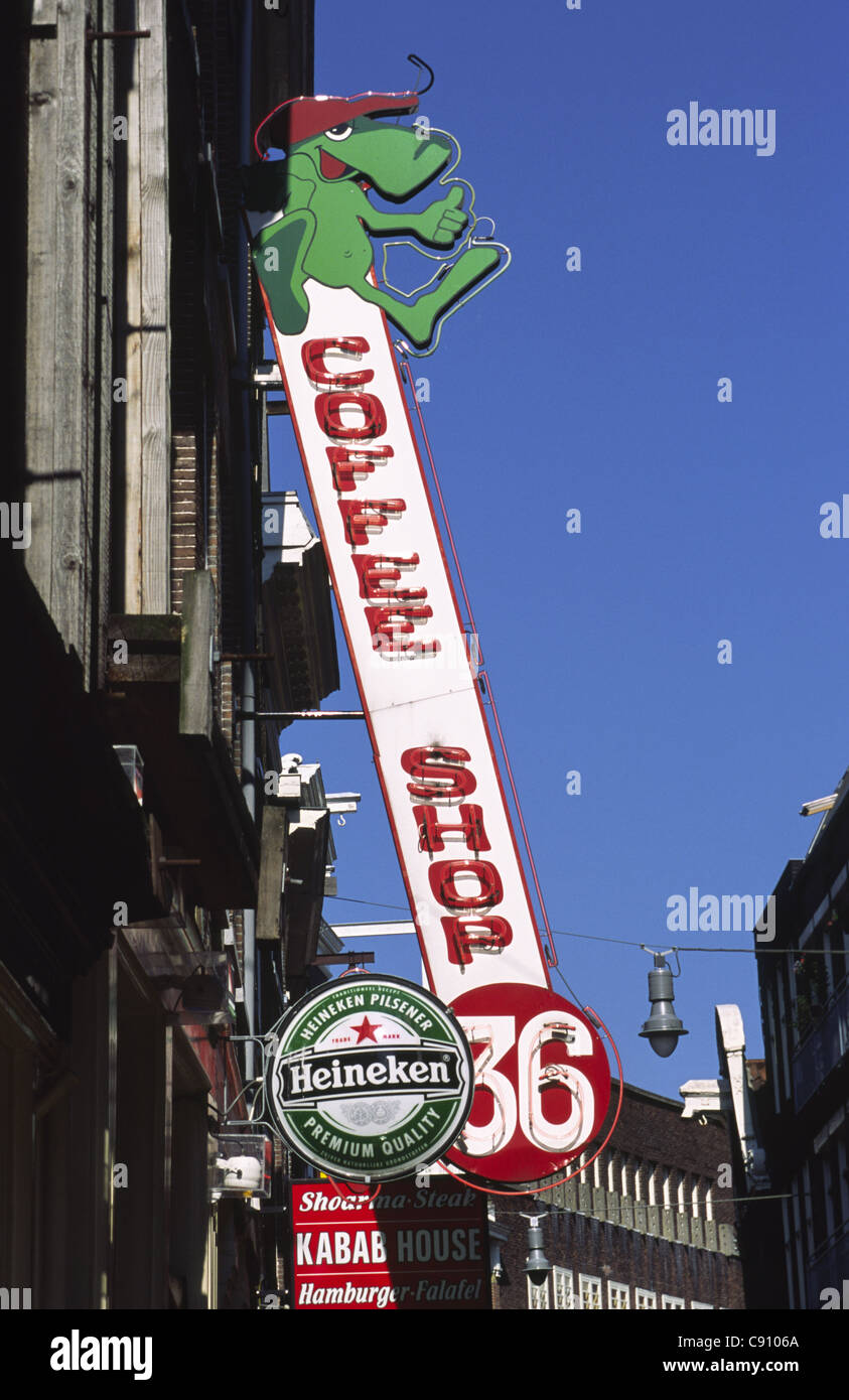 Coffee shop sign. Amsterdam, Holland Stock Photo - Alamy