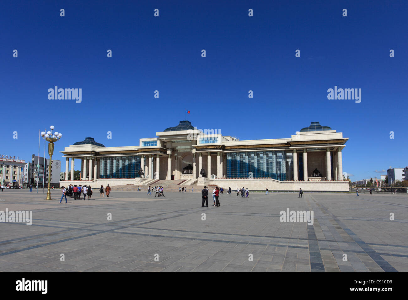The large Government palace or parliament building in the centre of the ...