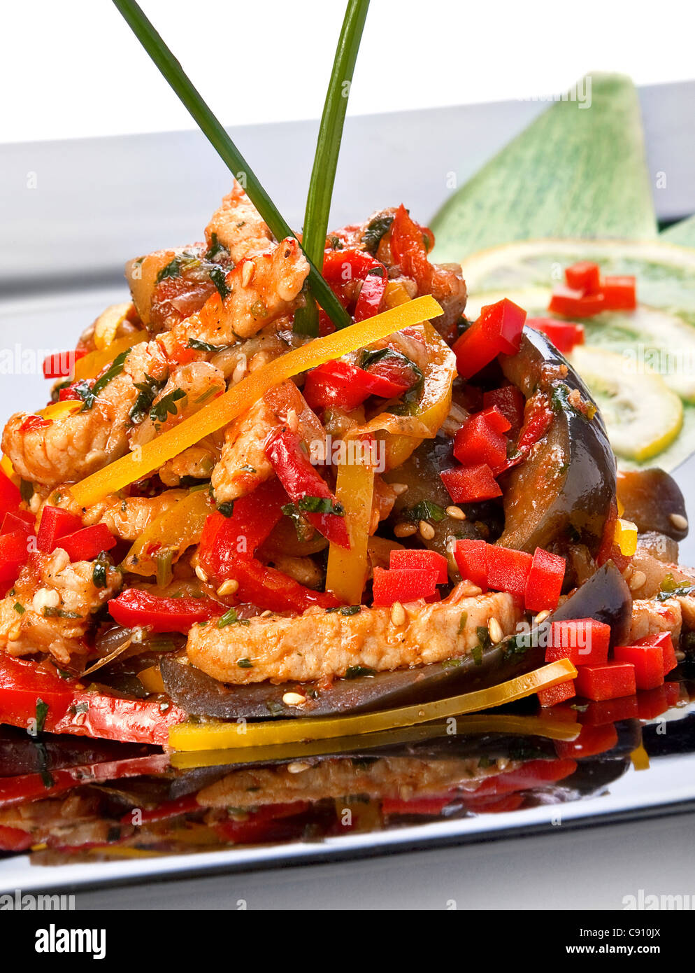 Meat and vegetable hi-res stock photography and images - Alamy