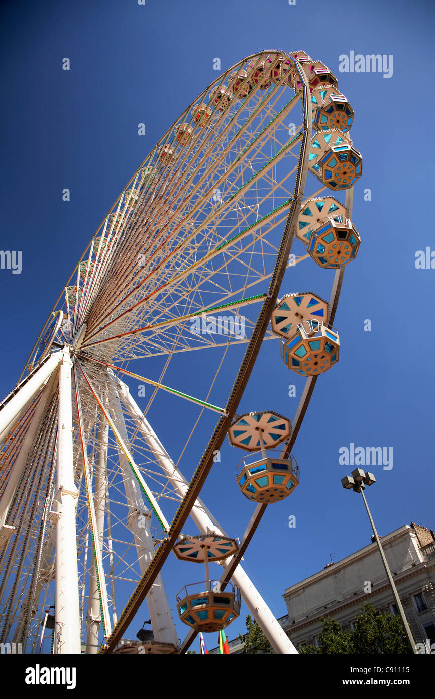 The Ferris wheel in Lyon is a landmark on Place Bellecoure popular with ...