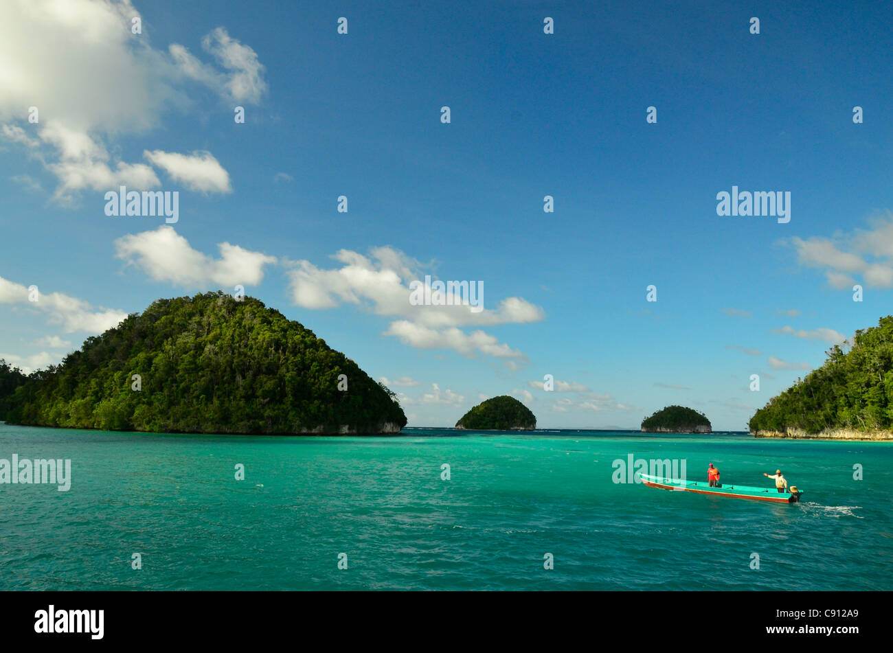 Raja Ampat islands near West Papua, Indonesia in the coral triangle ...