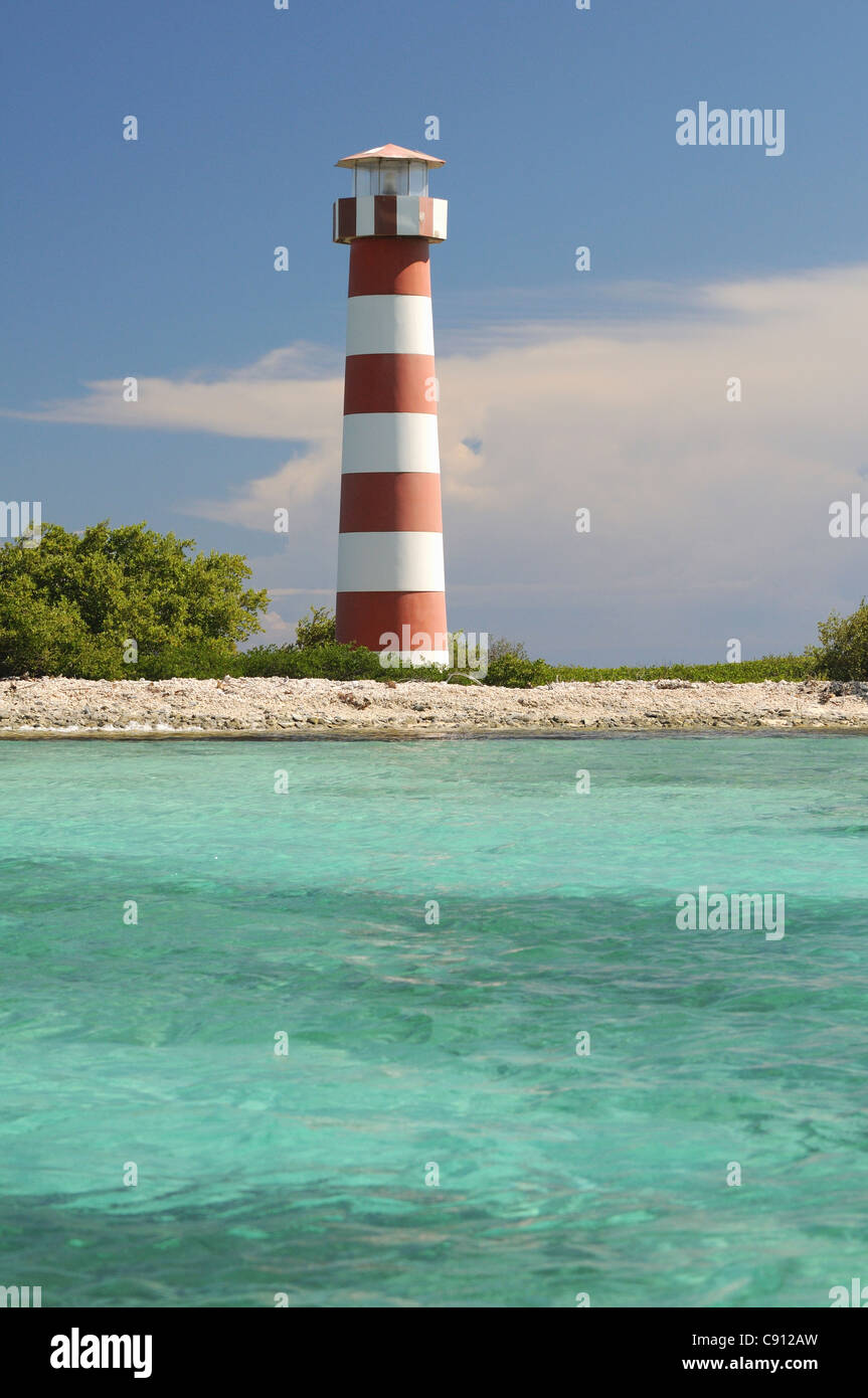 There is a lighthouse on the Reef of Sebastopol in Cayo Grande reserve ...