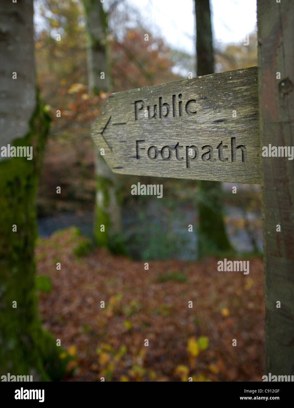 Wooden country sign hi-res stock photography and images - Alamy