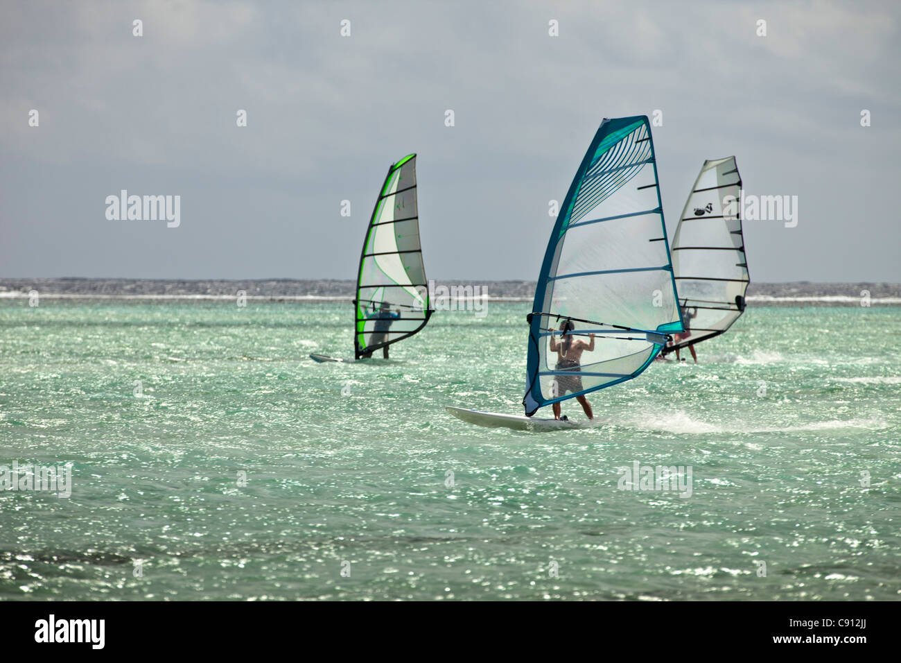 The Netherlands, Bonaire Island, Dutch Caribbean, Kralendijk, Lac Bay ...