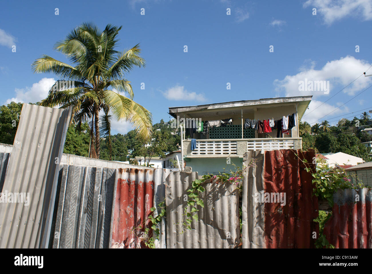 Castries is the capital city of Saint Lucia and the largest town Stock ...