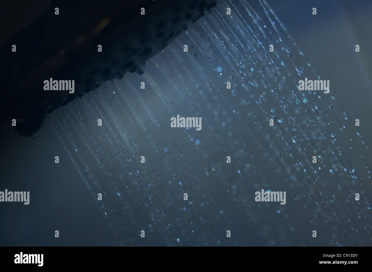 Shower Head with running water Stock Photo - Alamy