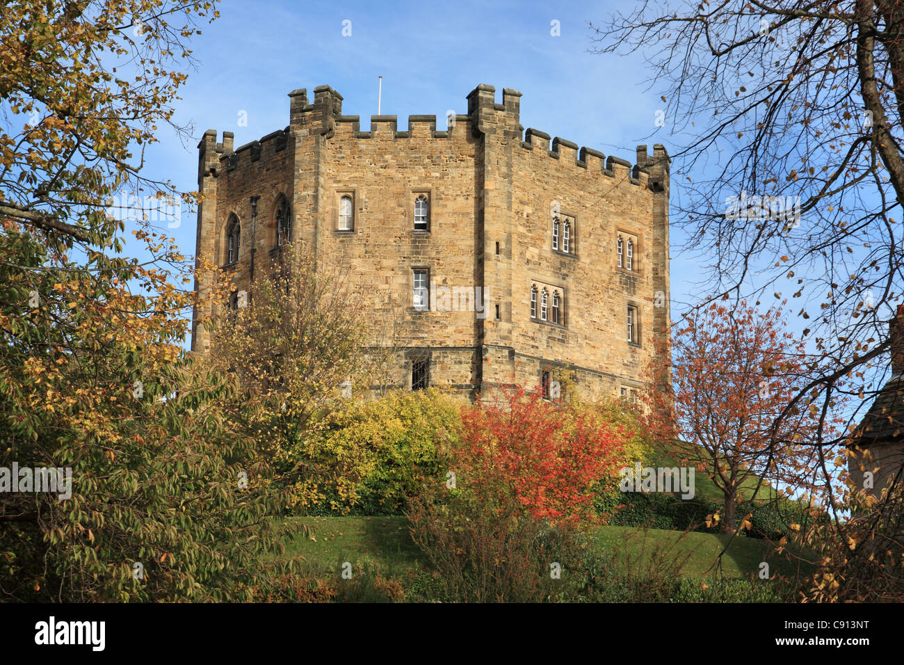 Durham castle is castle in the city of durham hi-res stock photography ...