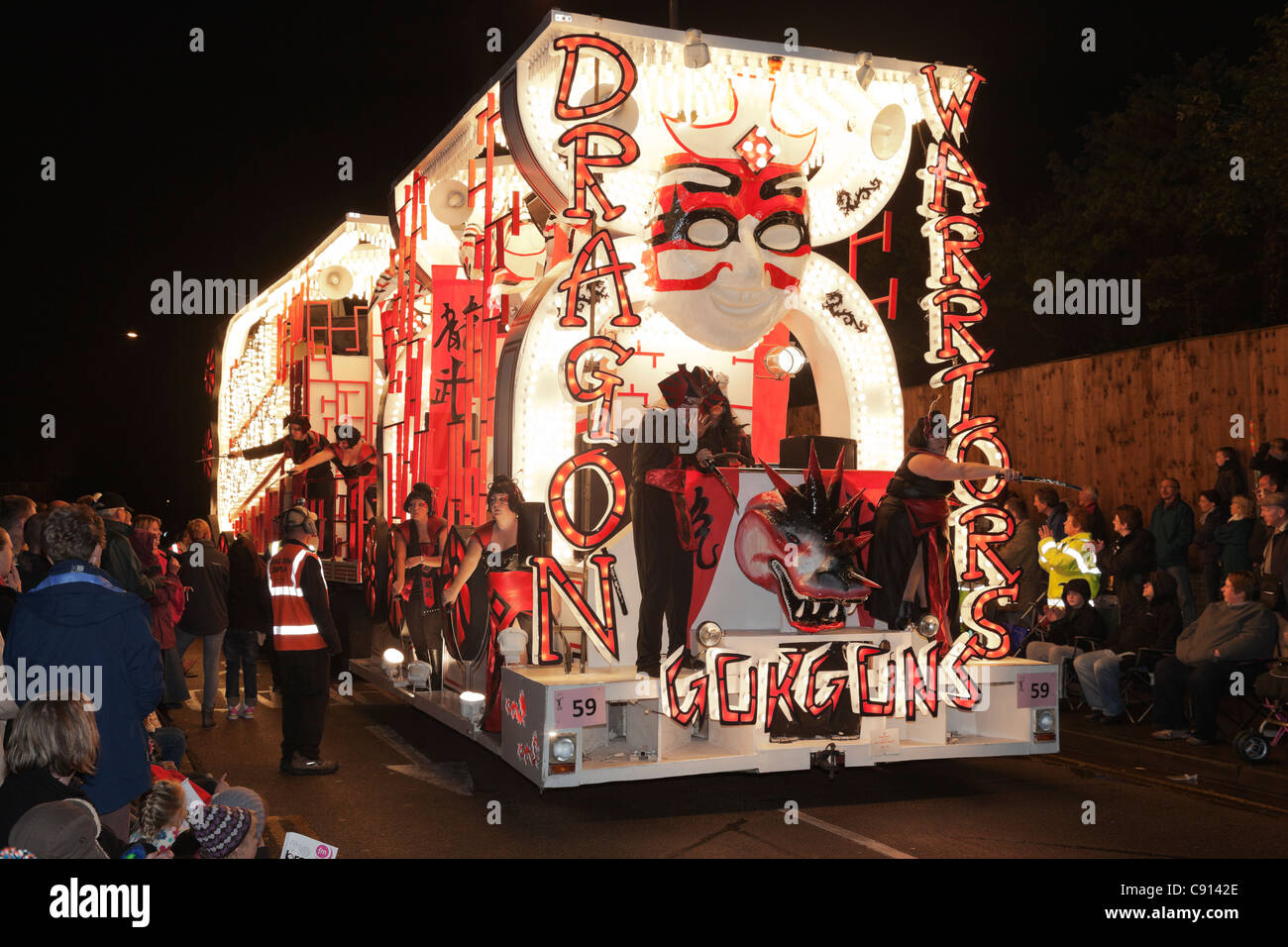 Dragon Warriors by Gorgon Carnival Club Stock Photo - Alamy