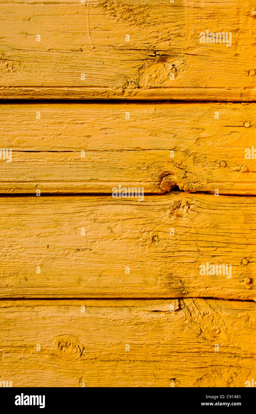 old and painted yellow boards background and texture Stock Photo - Alamy