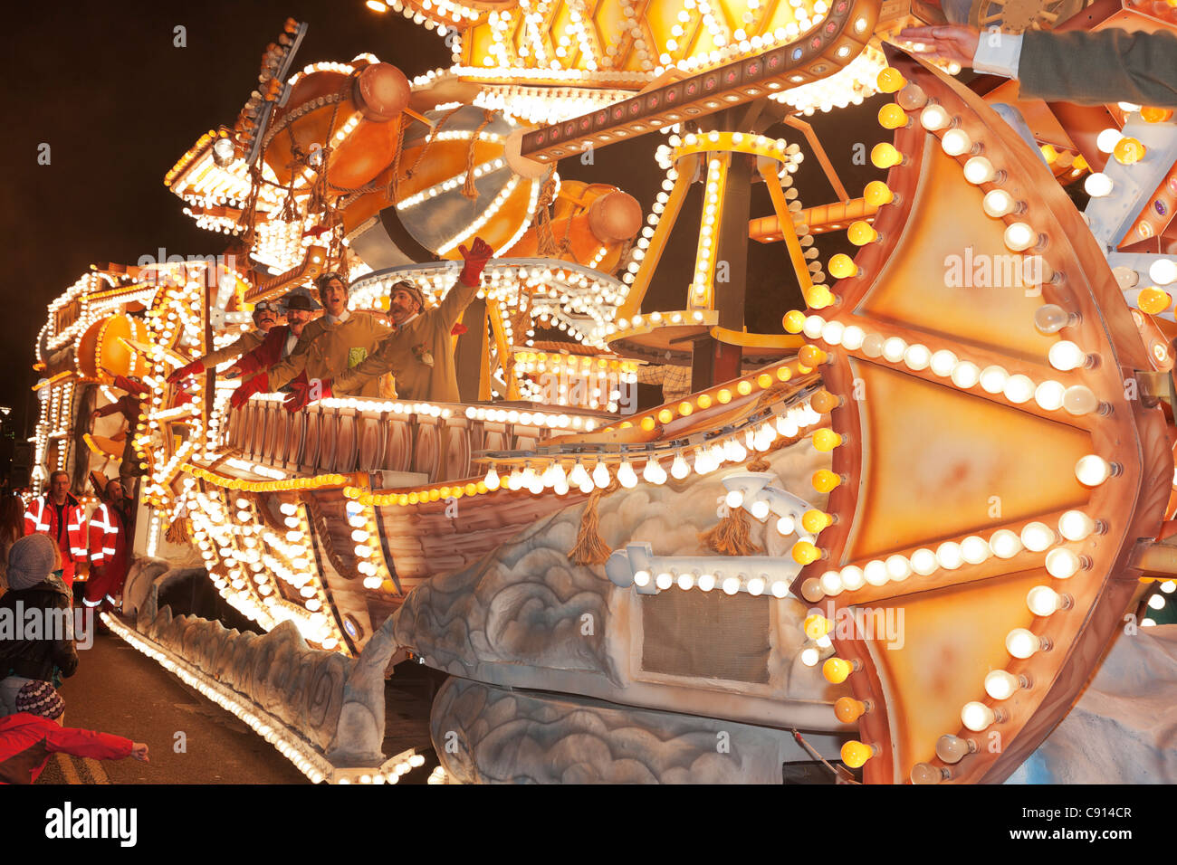 Flying Machines by the Marketeers Carnival Club Stock Photo - Alamy