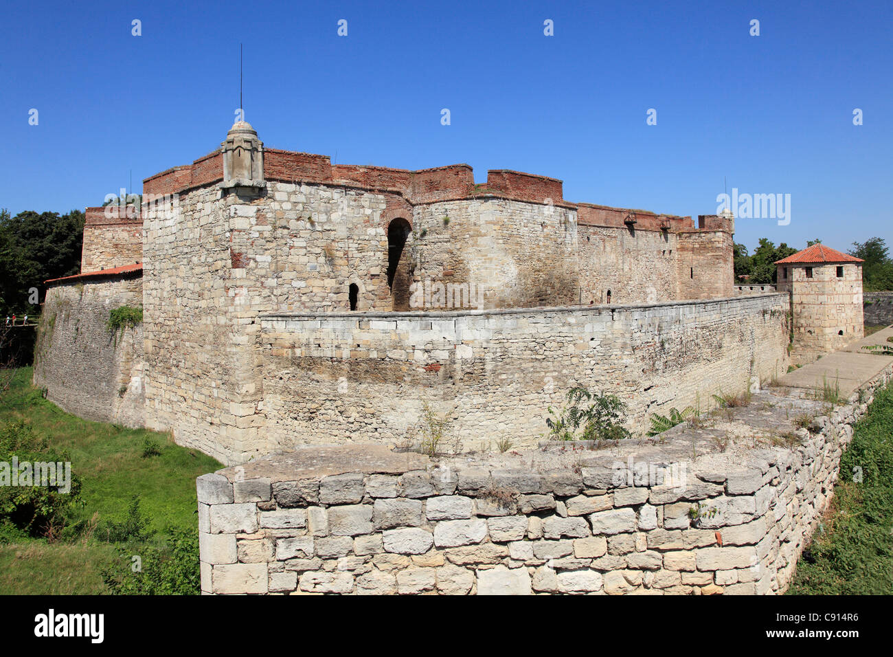 Baba Vida medieval castle is a historic fort on a hilltop overlooking ...