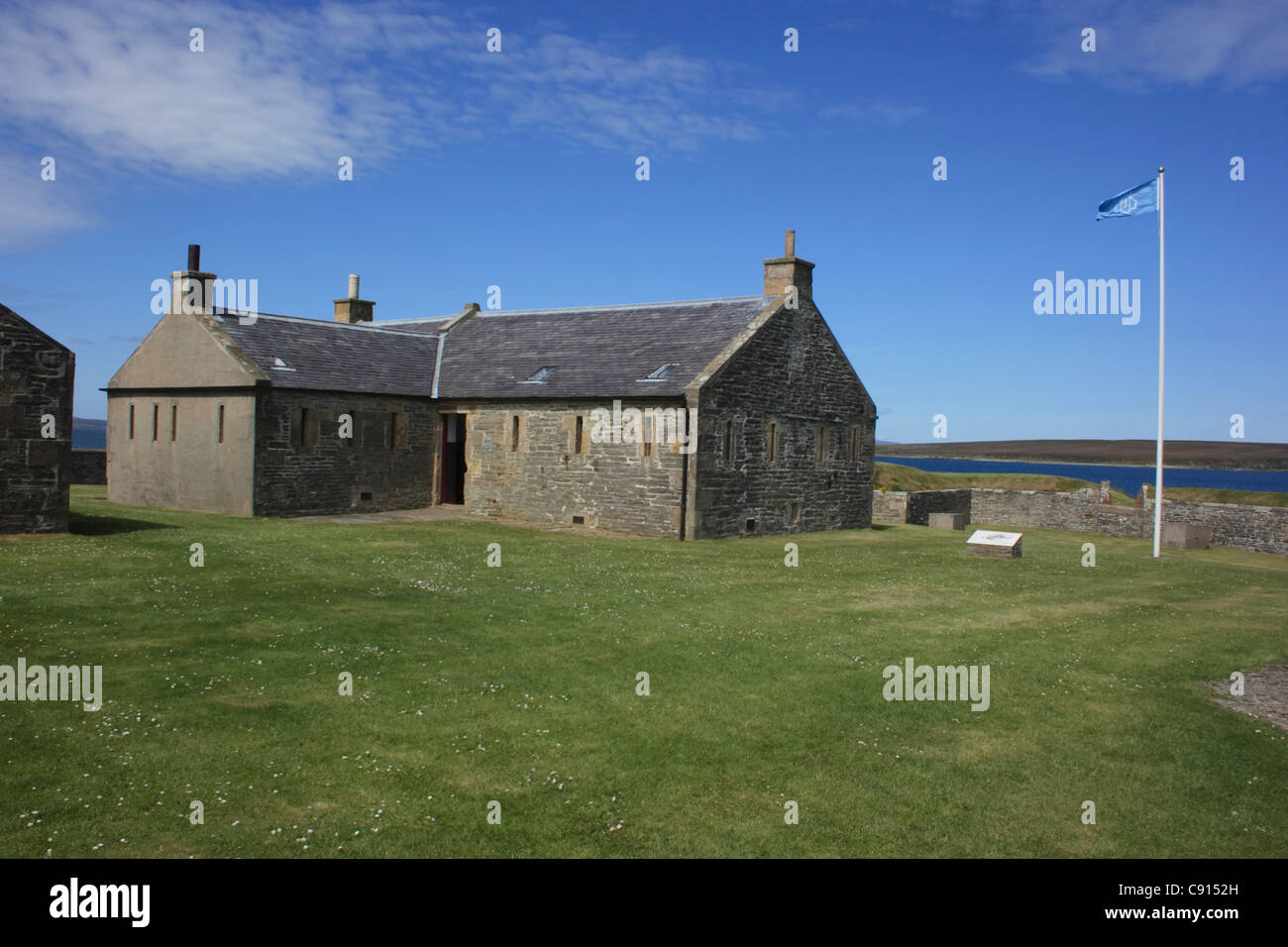 There is a historic artillery battery building called Hackness Battery ...