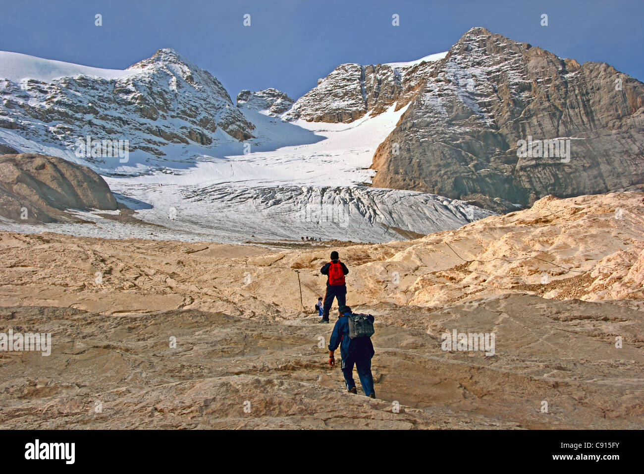 View north of the summit of the Marmolada Stock Photo - Alamy