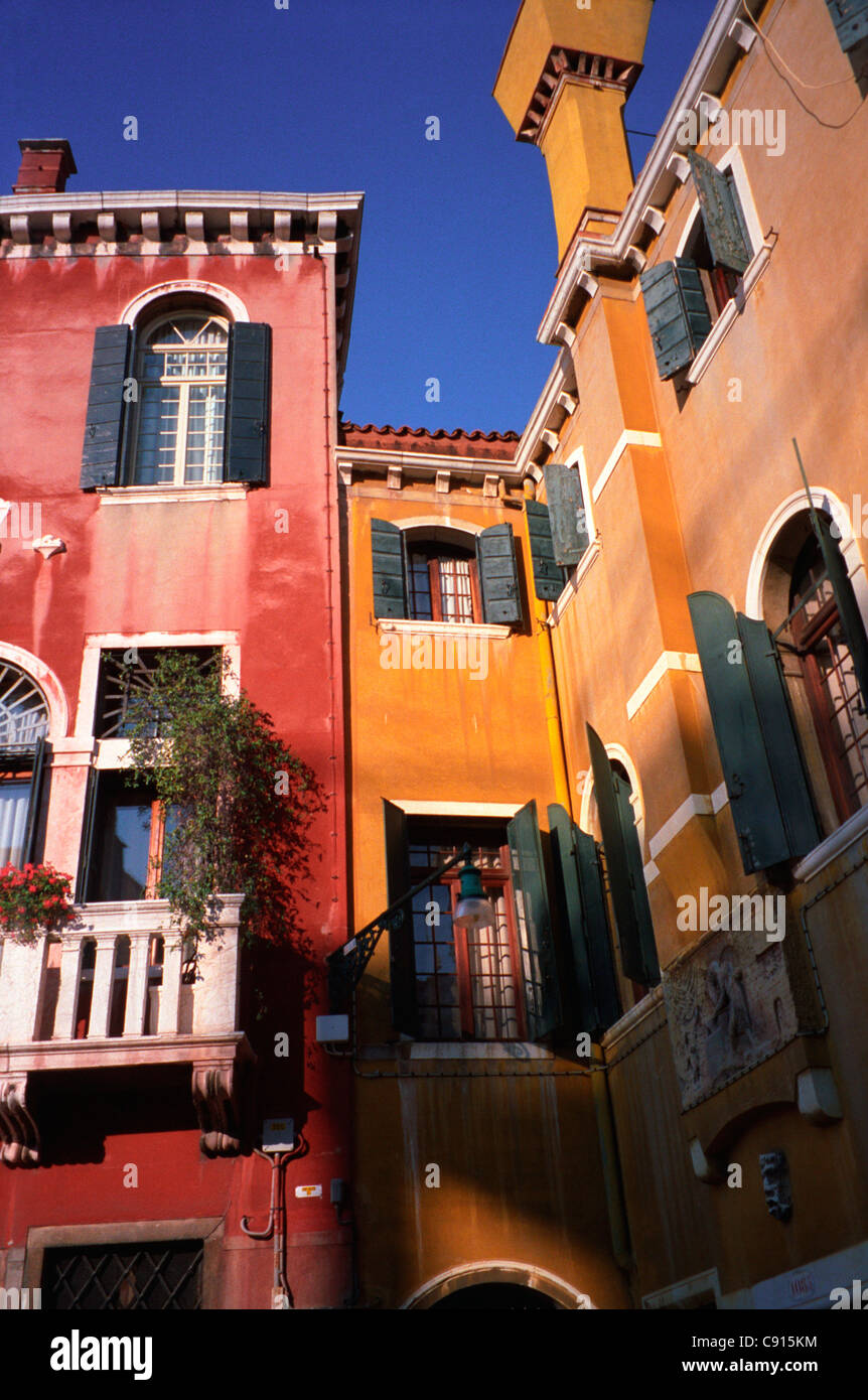 Venice's colourful architecture and buildings are popular with tourists ...