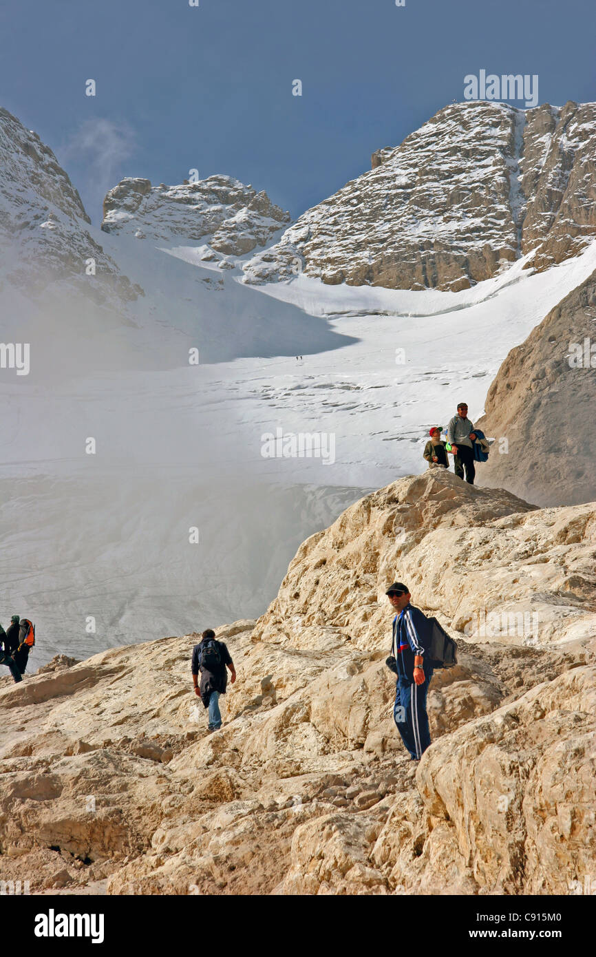 View north of the summit of the Marmolada Stock Photo - Alamy