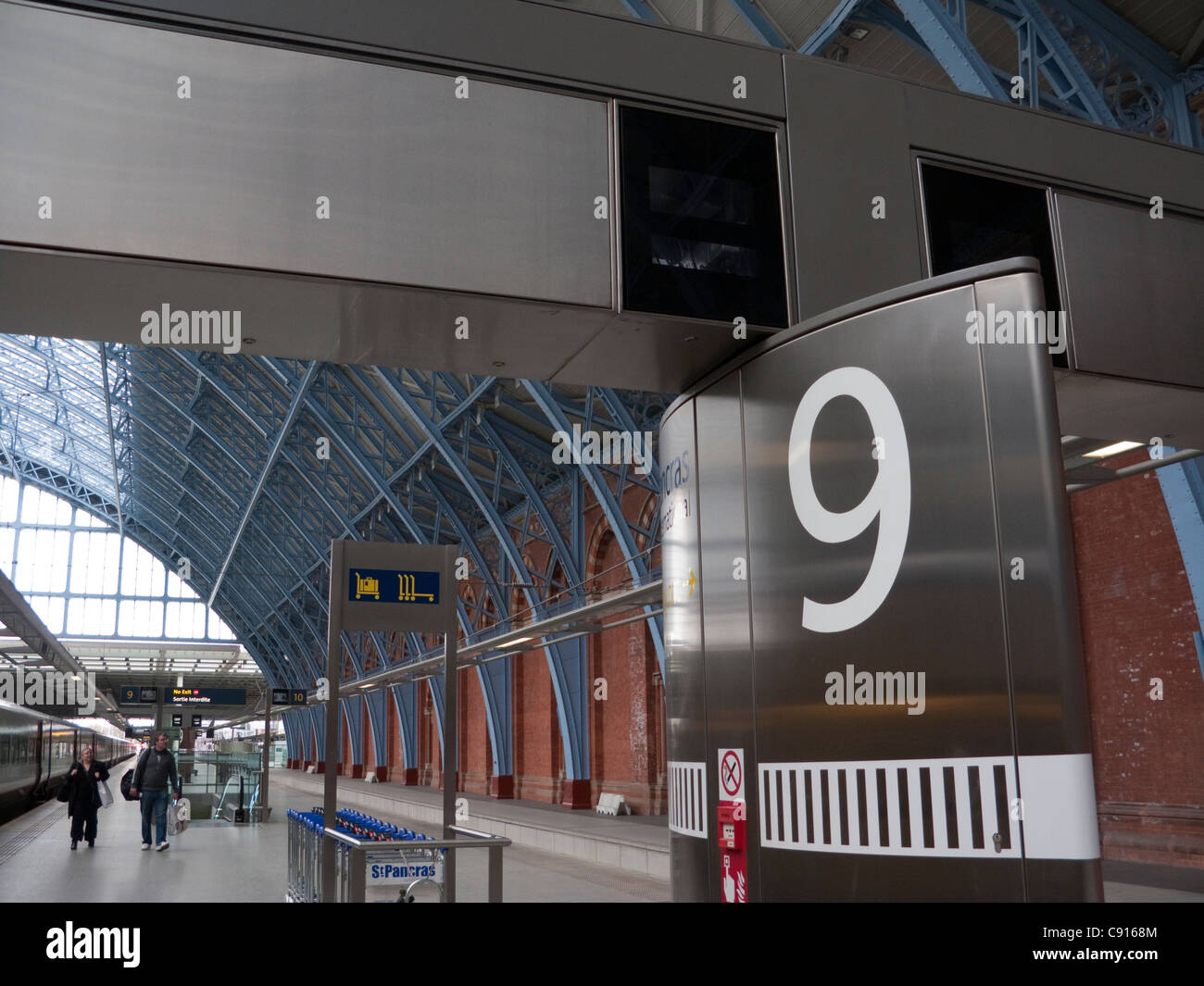St Pancras railway station a refurbished Victorian terminus building is ...