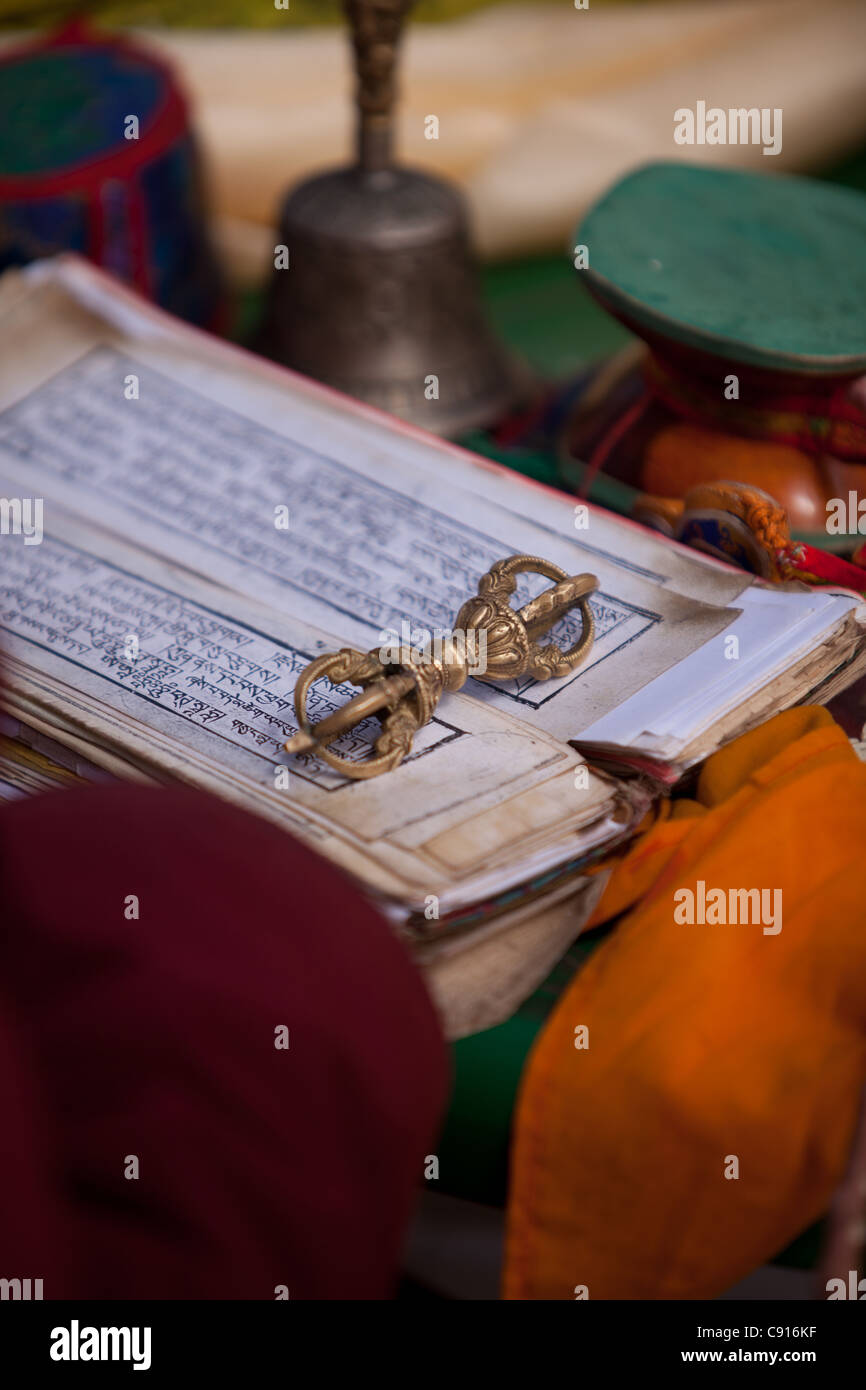 Buddhist scrolls, Sagarmatha National Park. Nepal Stock Photo - Alamy