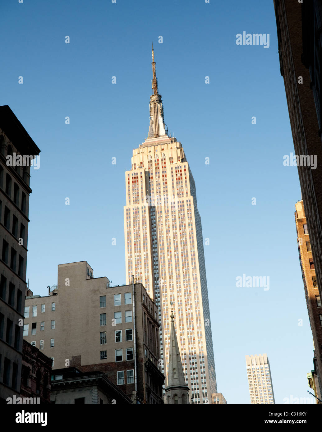 One of New York's most famous landmarks the Empire State Building is ...