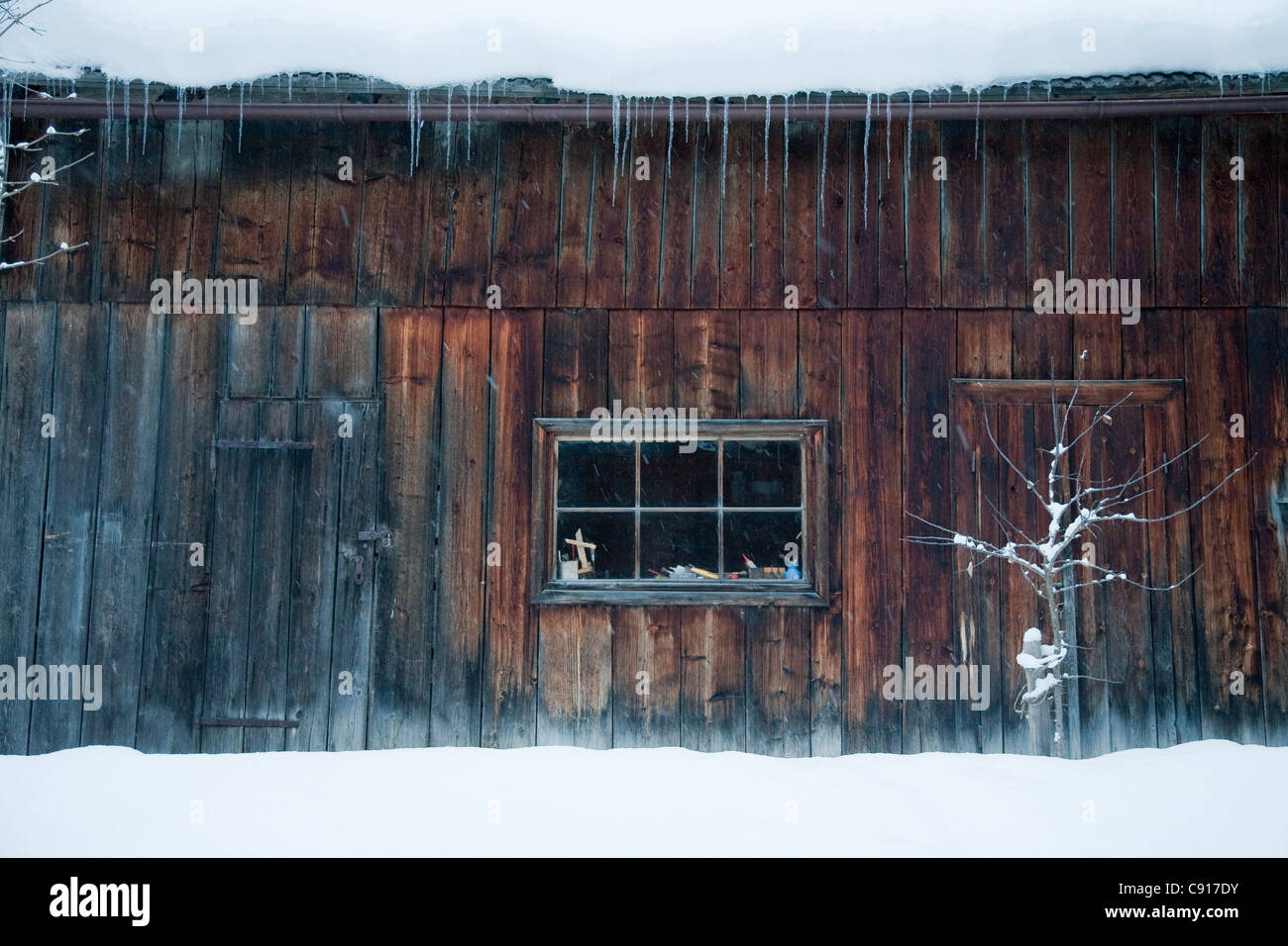 Lake Toplitz is a high mountain lake which freezes in winter. It was ...