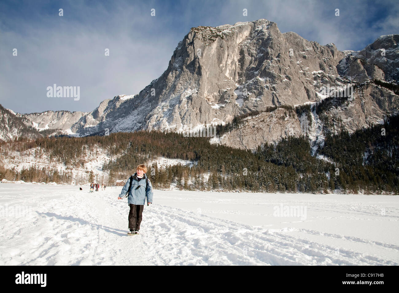 Lake Toplitz is a high mountain lake which freezes in winter. It was ...