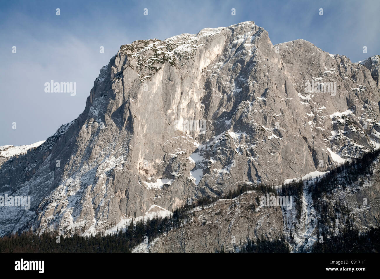 Lake Toplitz is a high mountain lake which freezes in winter. It was ...
