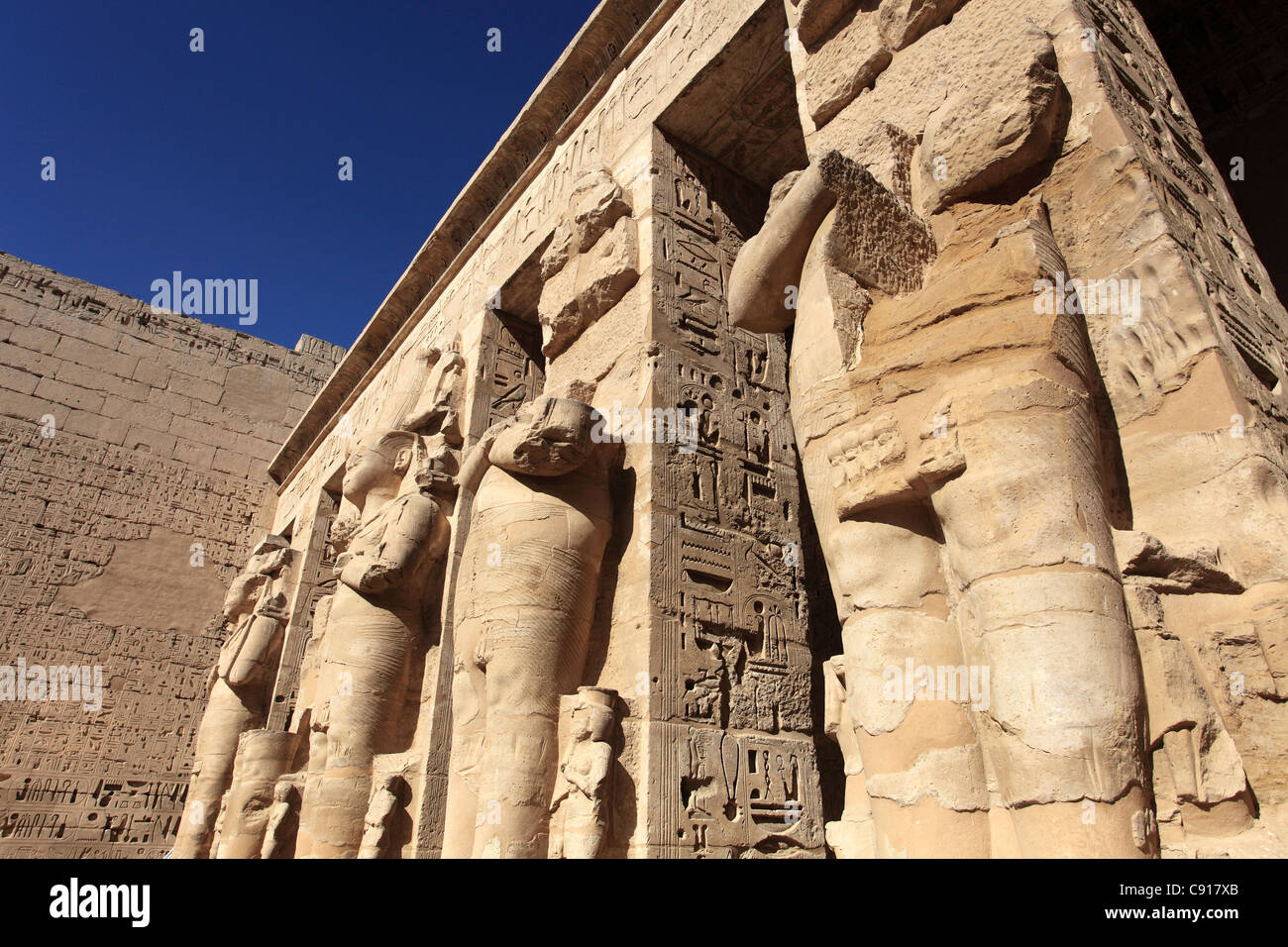Medinat or Medinet Habu is the Mortuary temple of Ramesses 111. The ...