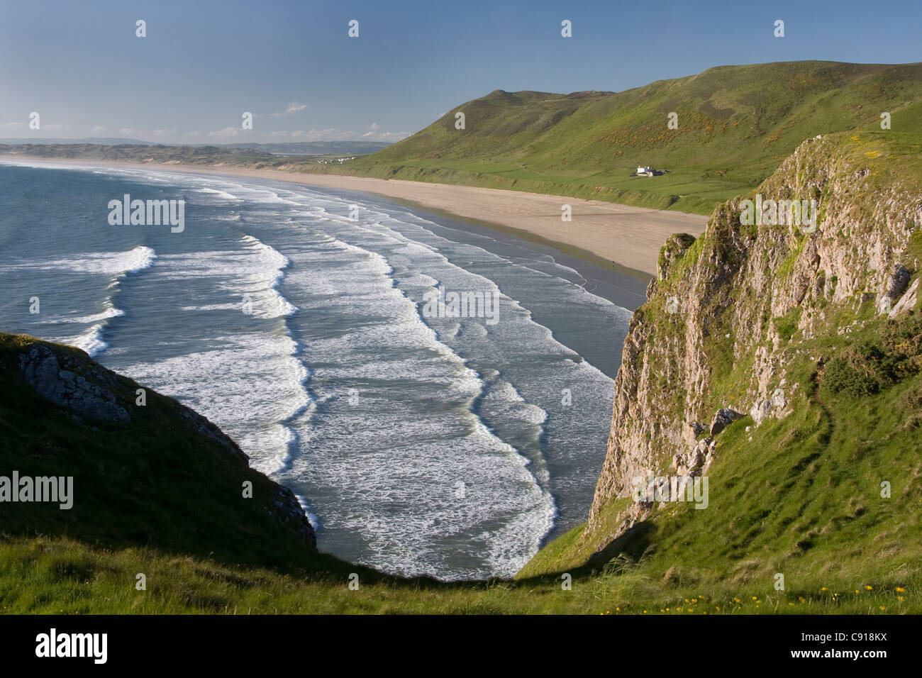 Rhossili bay gower peninsula wales hi-res stock photography and images ...