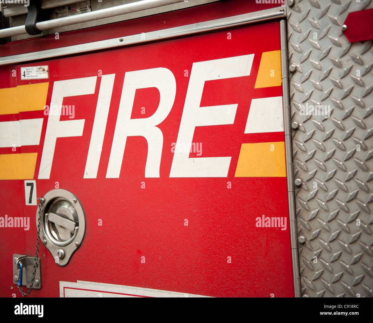 Fire trucks in New York City are always painted red with bold livery to ...