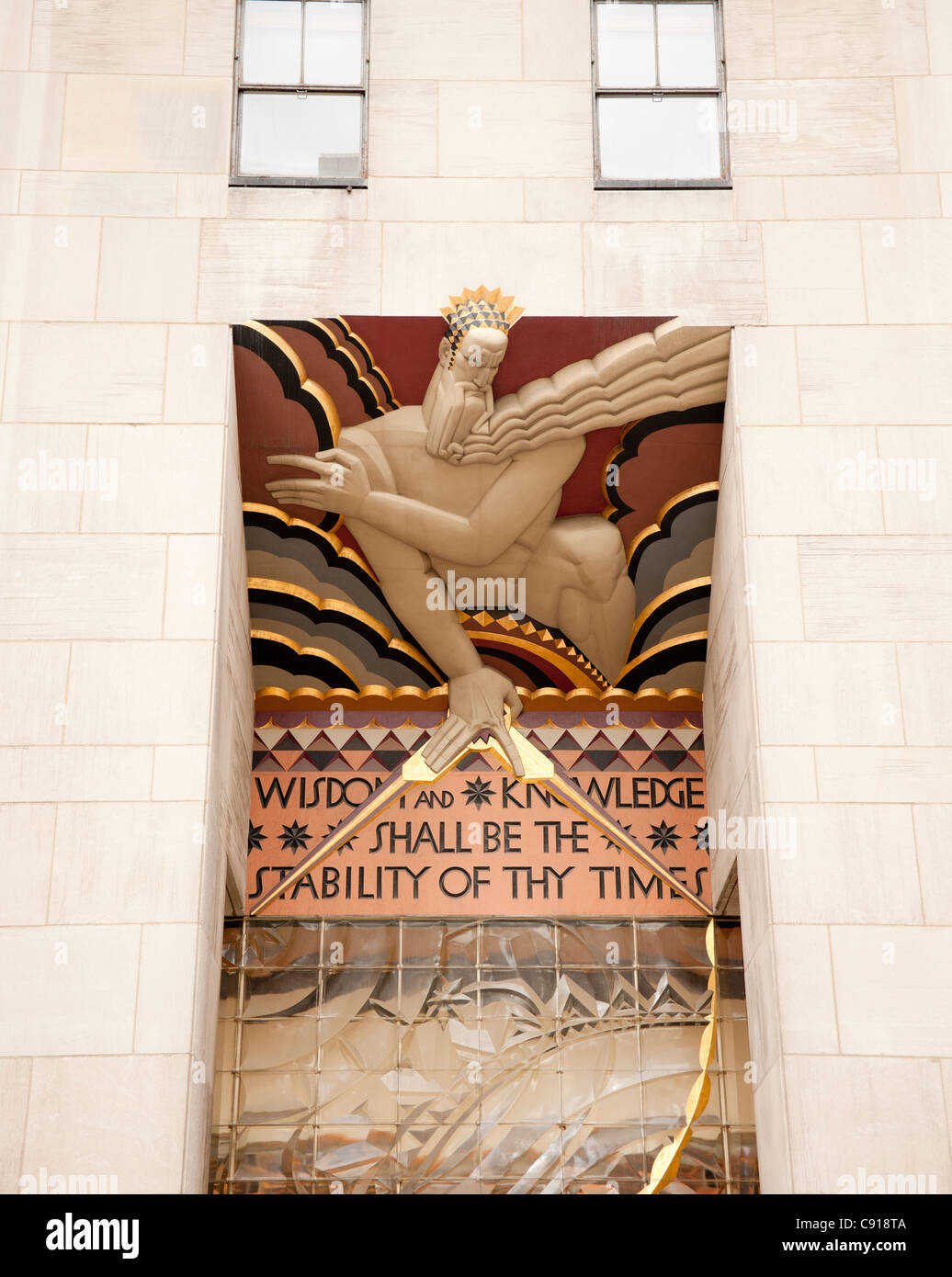 Rockefeller center mural hi-res stock photography and images - Alamy