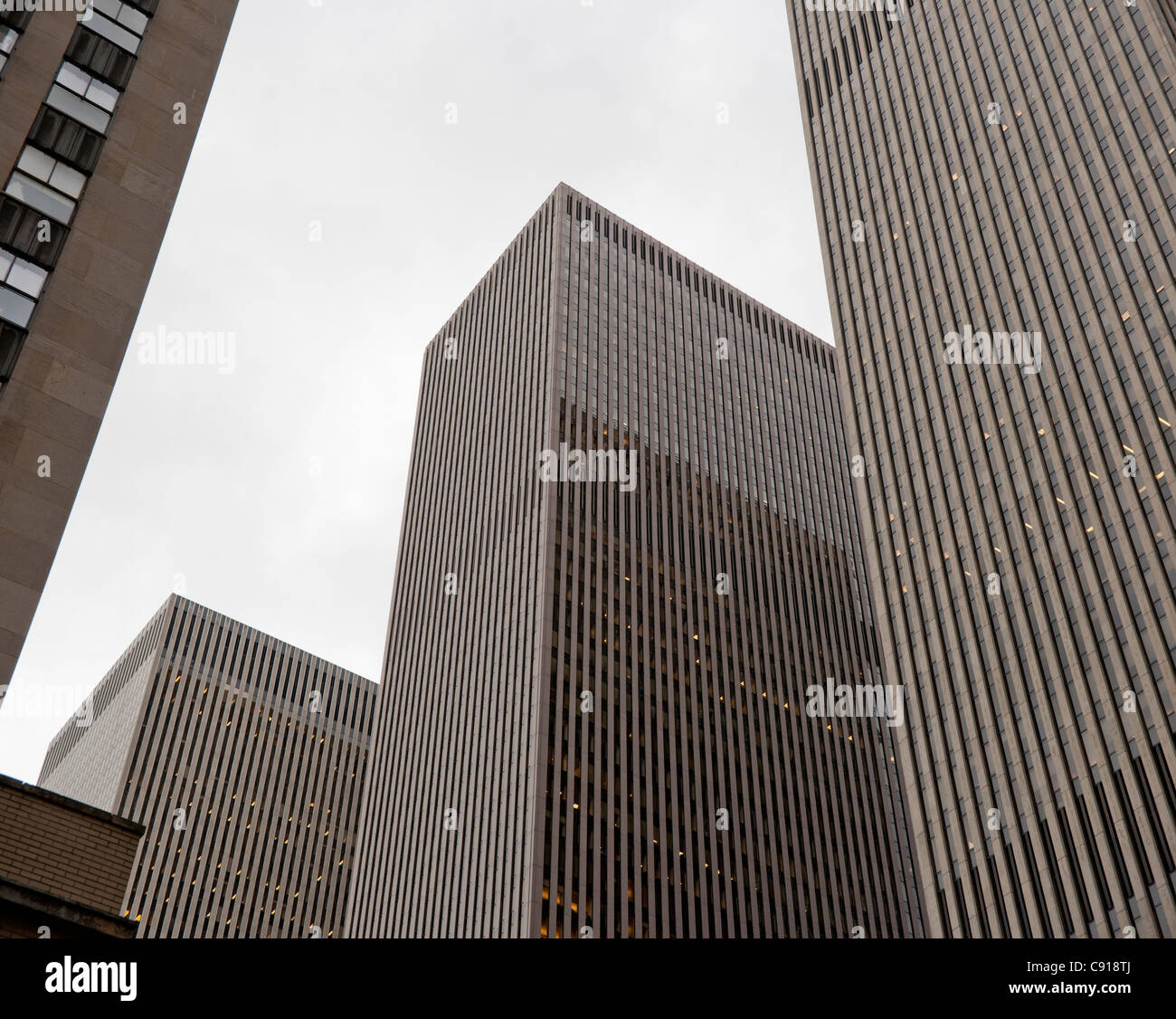 New York's skyline is dominated by many large skyscrapers which can be ...