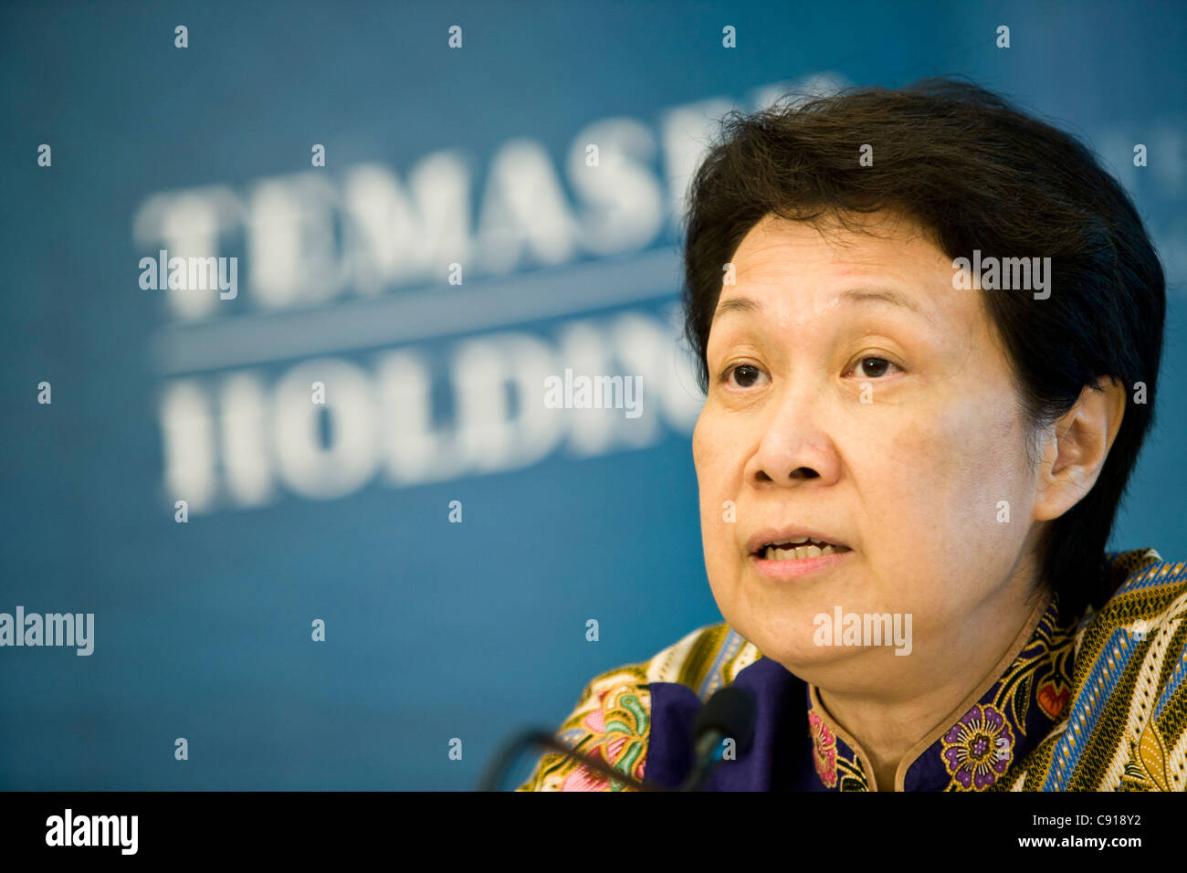 Ho Ching, Executive Director and CEO of Temasek Holdings Pte, speaks ...