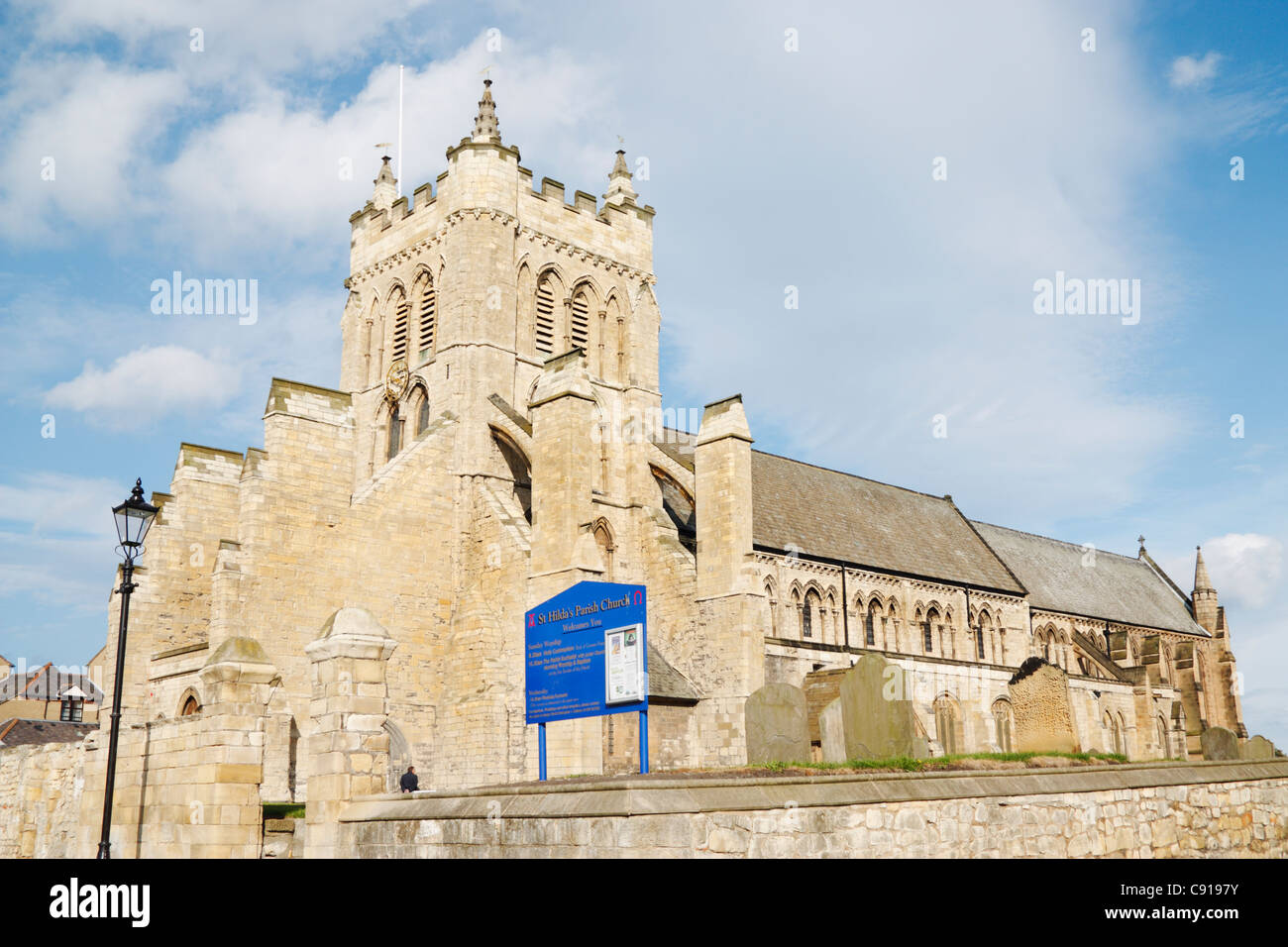 St Hilda's church on The Headland, Hartlepool, England, UK Stock Photo ...