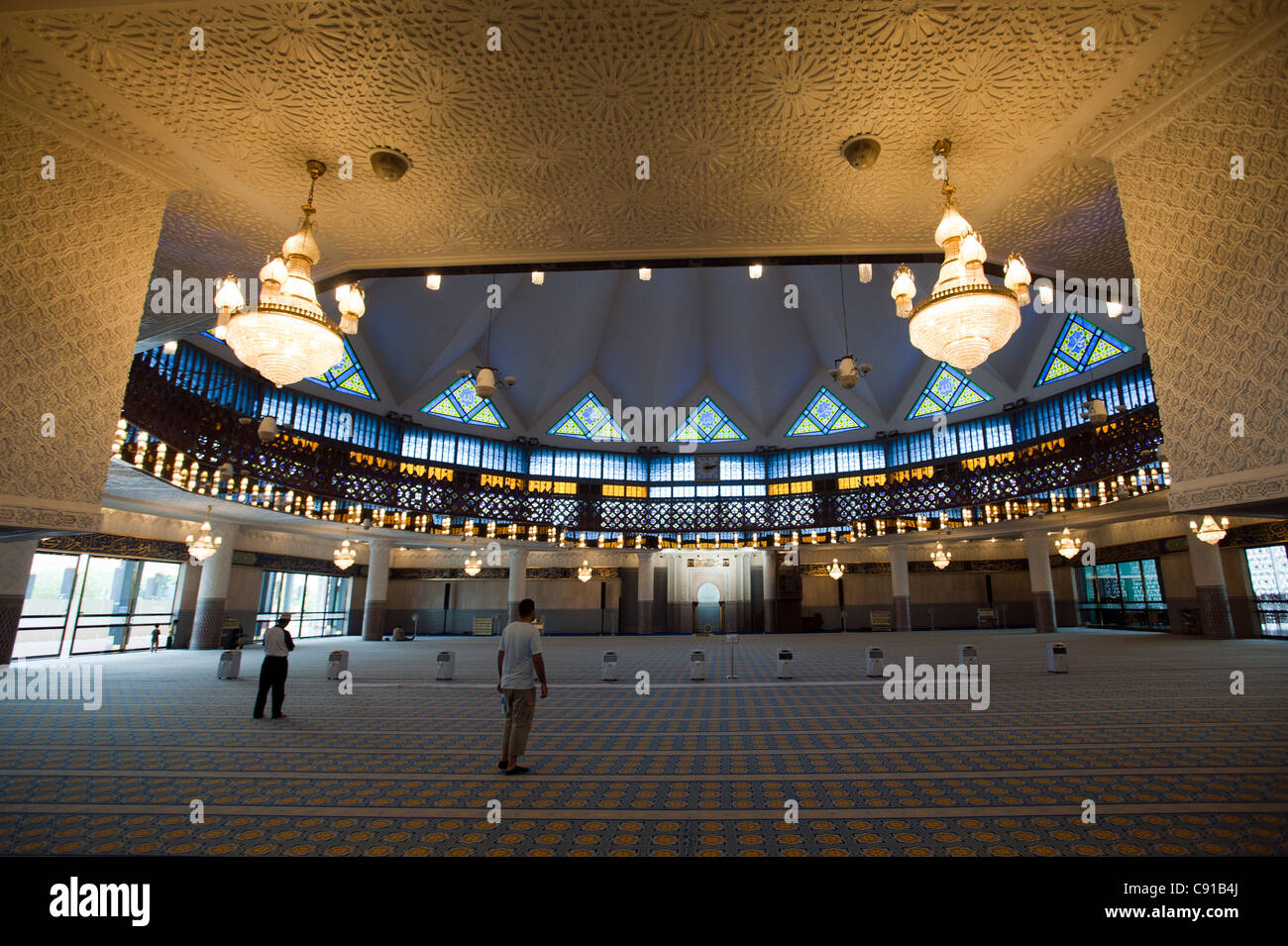 Inside malaysia national mosque hi-res stock photography and images - Alamy