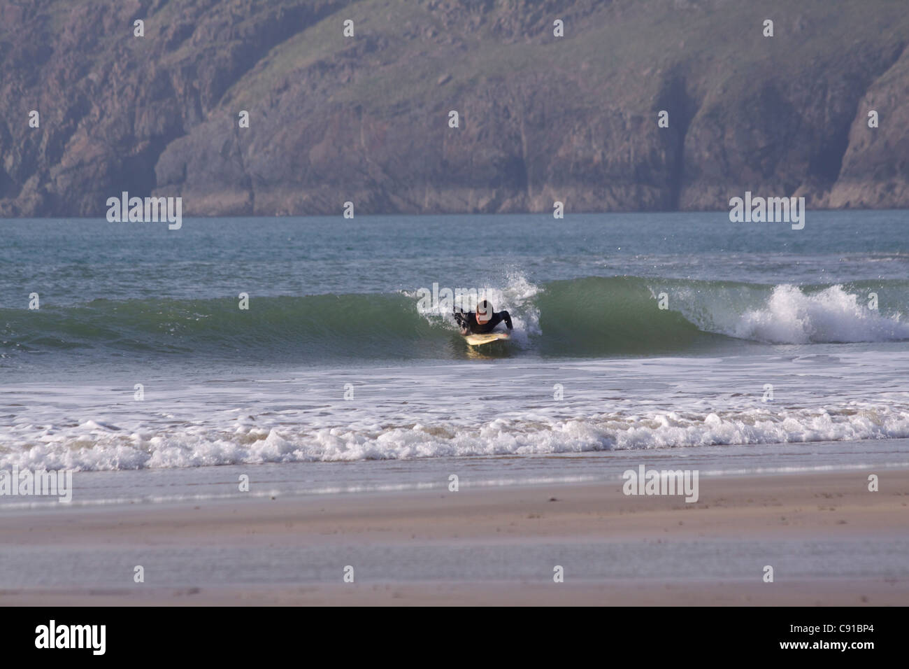 Porth mawr surf hi-res stock photography and images - Alamy