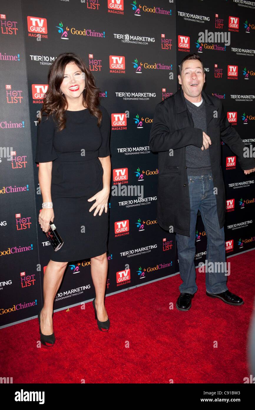 Tiffani Thiessen, French Stewart at arrivals for TV Guide Magazine Hot ...