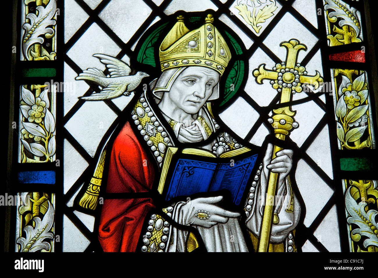 The modern chapel of St Nons is built near the ruins of the original ...