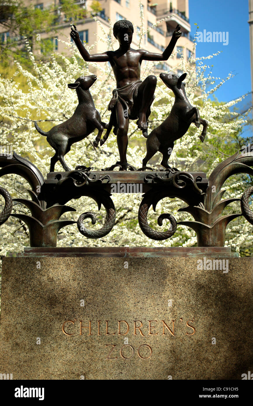 The Lehman Gates sculpted by Paul Manship open onto Central Park's ...
