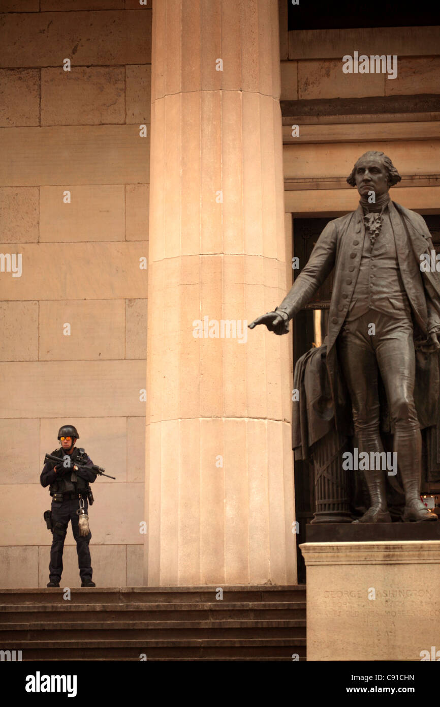 Federal Hall on Wall Street is where George Washington took the oath of ...