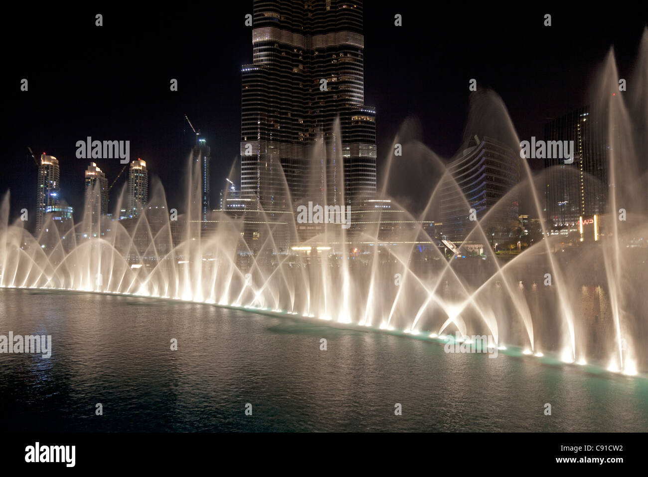 Burj khalifa night hi-res stock photography and images - Alamy