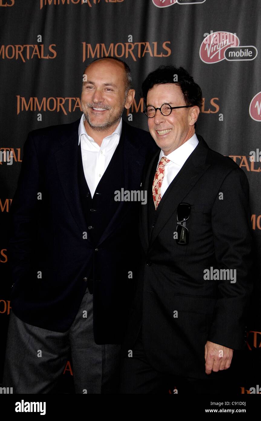 Gianni Nunnari, Mark Canton at arrivals for IMMORTALS Premiere, Nokia ...