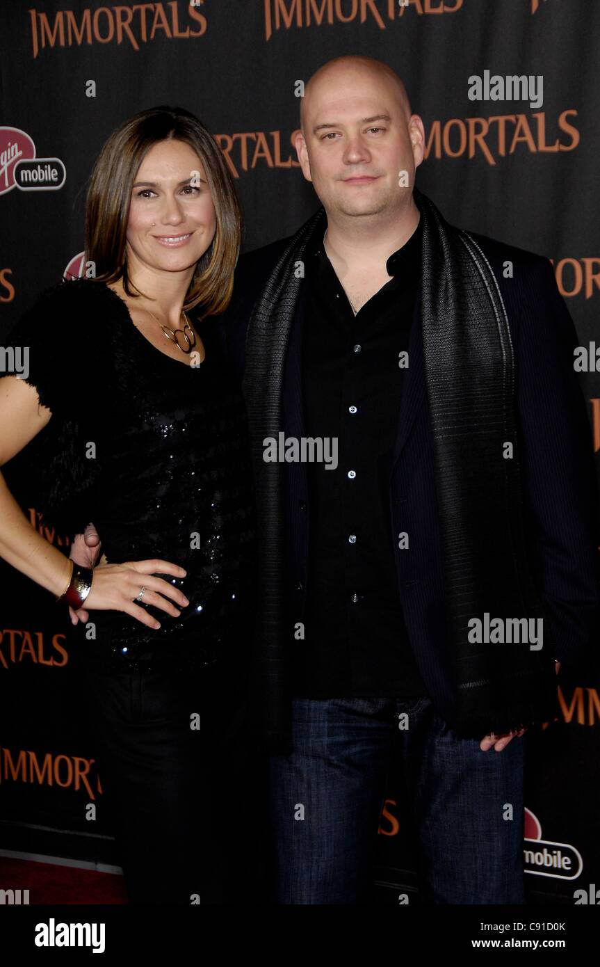 Zoe Morris, Trevor Morris at arrivals for IMMORTALS Premiere, Nokia ...