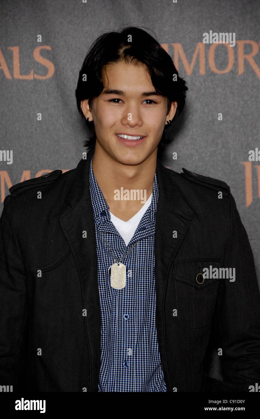 BooBoo Stewart at arrivals for IMMORTALS Premiere, Nokia Theatre at L.A ...