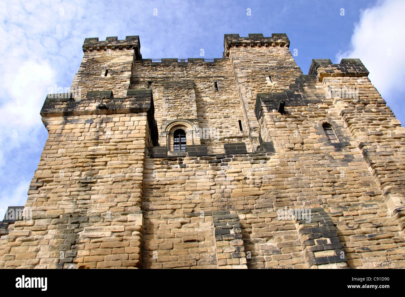 The Castle Keep is an imposing tall building dating from 12th century ...