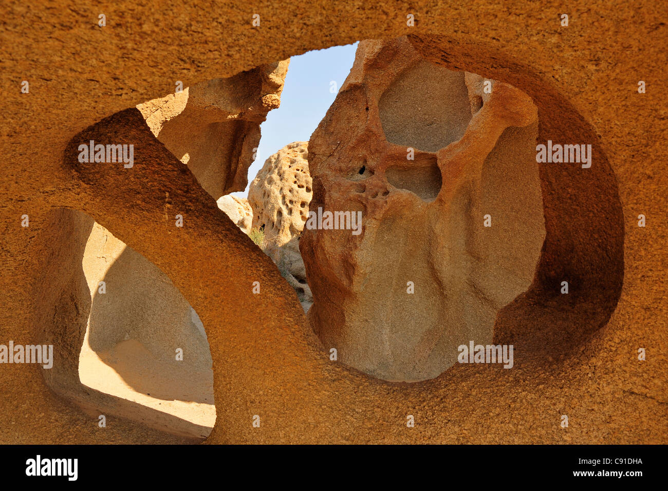 Rock cave with rock arch, Namib desert, Namib, Namibia Stock Photo - Alamy