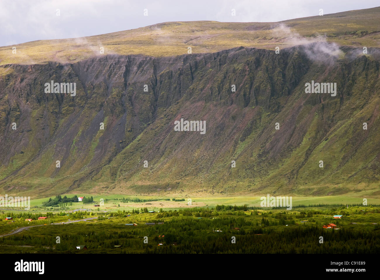 The landscape of the Southern Uplands near Reykjavik is dramatic ...