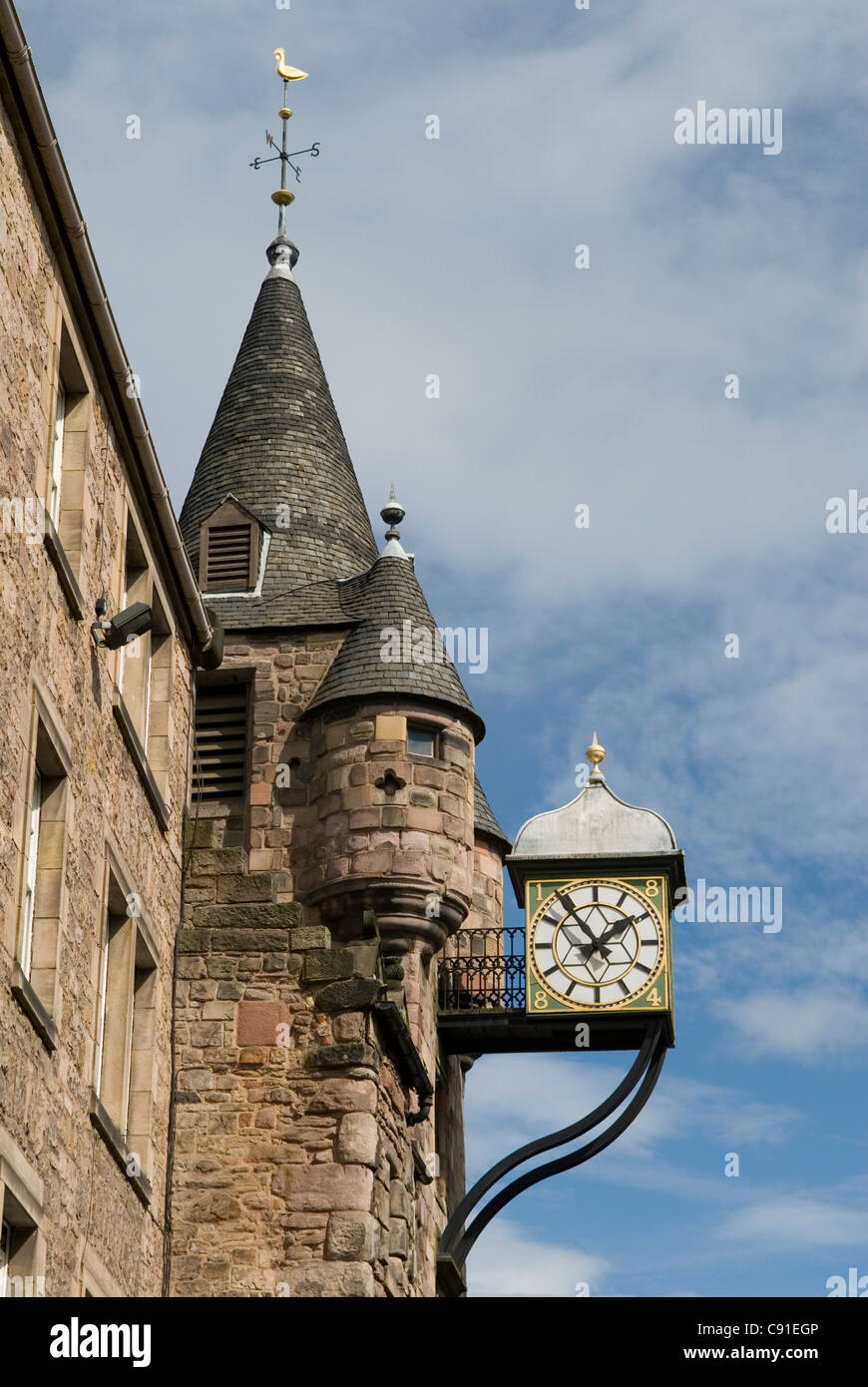 The street of Canongate forms the lower part of the Royal Mile in ...